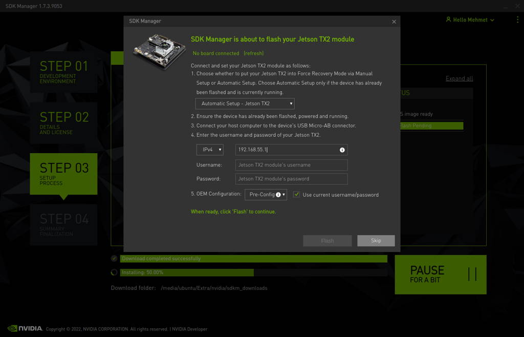 JetPack-4.6.1 Installation for DSBOX-TX2NX